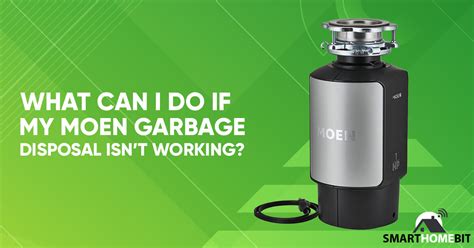 What Can I Do If My Moen Garbage Disposal Isnt Working SmartHomeBit