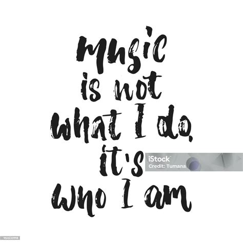 음악 어떻게 하지 그것은 누가 내가 오전손으로 그린 레터링 견적 흰색 배경에 고립 배너 인사말 카드 포스터 디자인 사진 오버레이 대 한 재미 있는 브러시 잉크 벡터 일러스트