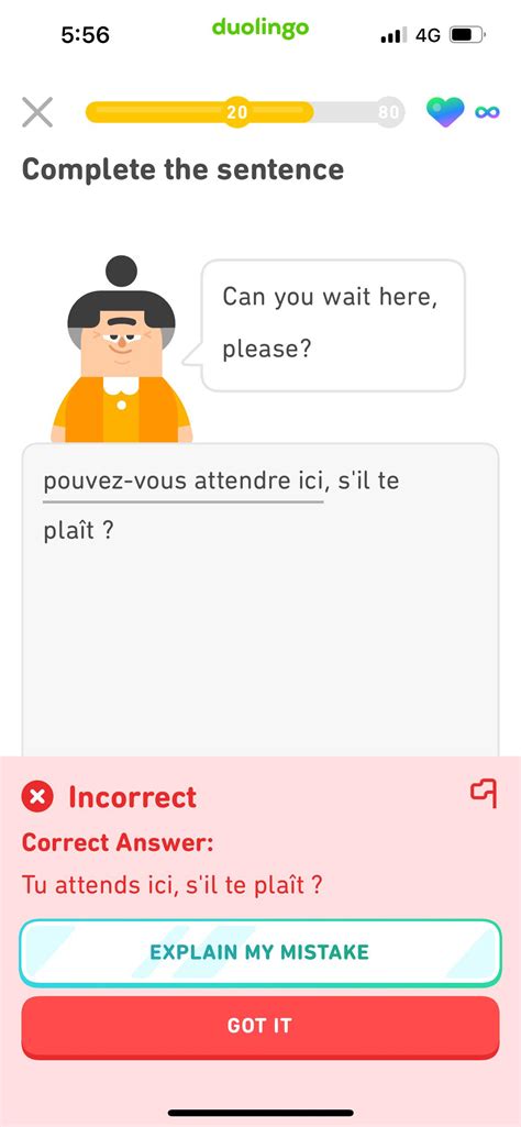 Not Sure Why My Answer Was Wrong R Duolingofrench