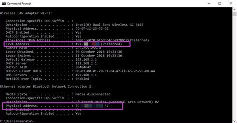 Cmd Show Mac Address Creationstide