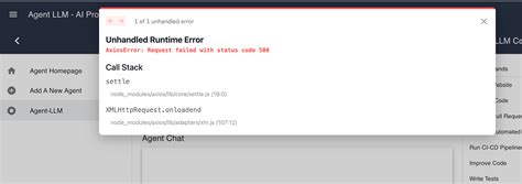 error when go to agent · issue 182 · josh xt agixt · github