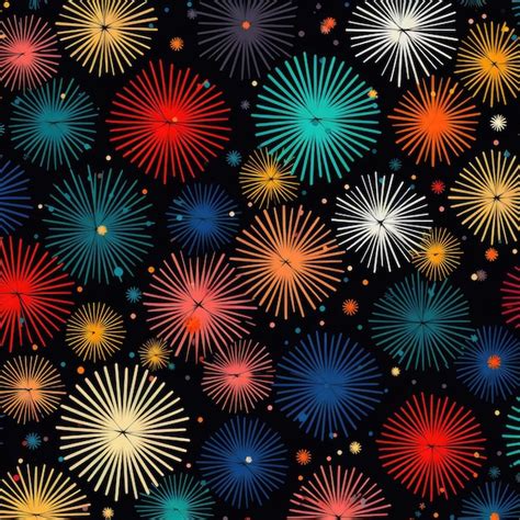 Festive Fireworks Pattern Images Free Download On Freepik