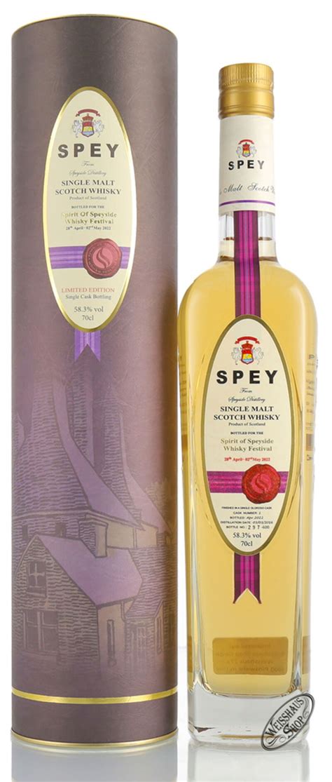 Spey Spirit Of Speyside Whisky Festival 2022 Limited Edition Whisky 58