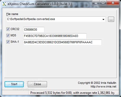 CheckSum Calculator Download Softpedia