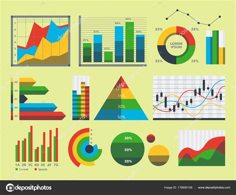 Дизайн элементов диаграммы Векторная иллюстрация шаблона инфографических данных бизнес схемы