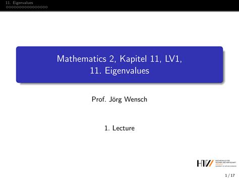 Solution Eigenvalues Part1 Eigenvalues Part1eigenvalues Part1eigenvalues Part1eigenvalues Part1