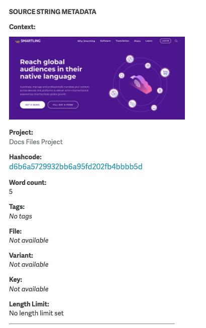 String Details Smartling Help Center