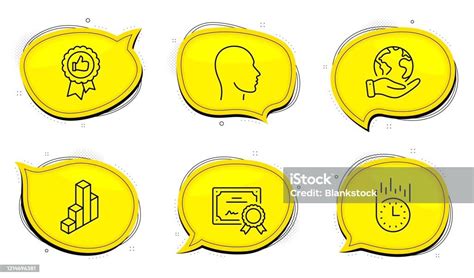 3d 차트 머리 및 긍정적 인 피드백 아이콘 세트 빠른 배달 기호입니다 벡터 그래프에 대한 스톡 벡터 아트 및 기타 이미지 그래프 금융 기포 Istock