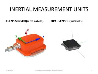 Biomedical Transducer Inertial Sensors PPT