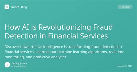 How Ai Is Revolutionizing Fraud Detection In Financial Services