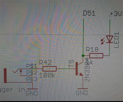 Triggering One Input Pull Up And A Led With One Transistor General