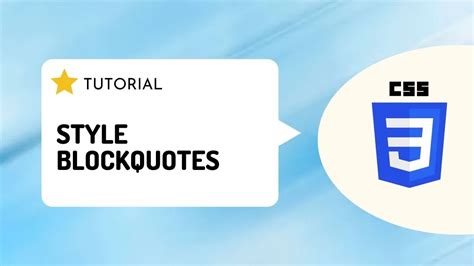 How To Style Blockquotes In Css