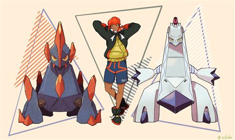 Raihan Duraludon And Gigalith Pokemon And 1 More Drawn By Eifilet