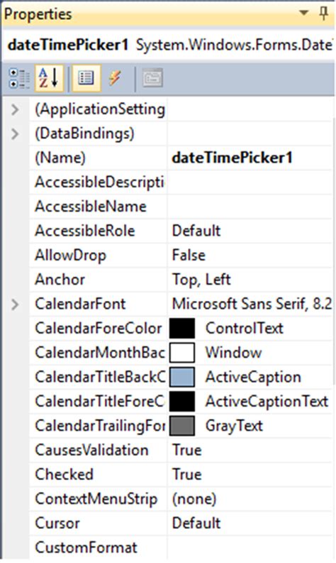 C Datetimepicker Control The Engineering Projects