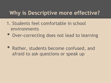 Ppt Descriptive Vs Prescriptive Language Instruction Powerpoint Presentation Id3069002