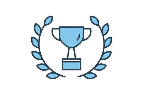 월계관이 있는 챔피언스 컵 아이콘 축하 승자 성공 보상과 관련된 아이콘입니다 플랫 라인 아이콘 스타일 디자인입니다 간단한 벡터 디자인 편집 가능 Championship에