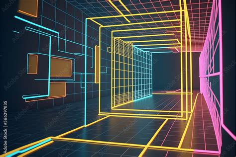 digital binary code matrix background 3d rendering of a scientific