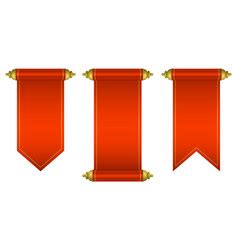 Vintage Blank Paper Scroll Royalty Free Vector Image