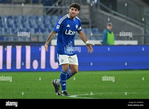 Rome Lazio 10th Jan 2025 Patrick Cutrone Of Como During The Serie A