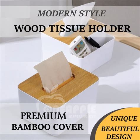 Unique Fashionable Nordic Tissue Box Wood Home Tissue Paper Dispenser