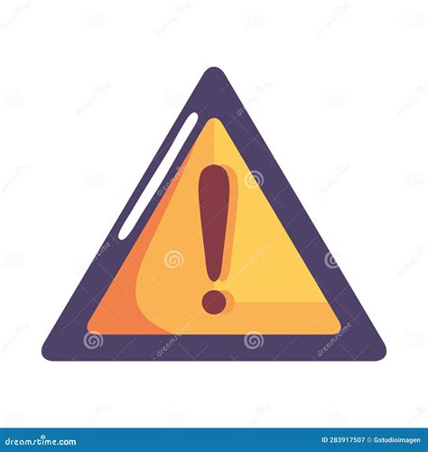 Alert Symbol In Triangle Stock Vector Illustration Of Safety