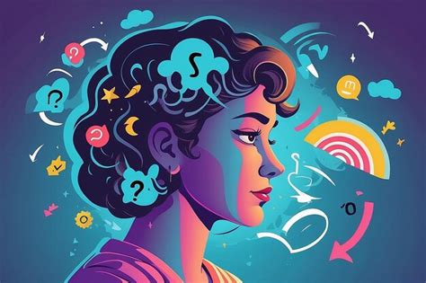 Premium Photo Positive Transformation Flat Vector Illustration Of Turning Thoughts