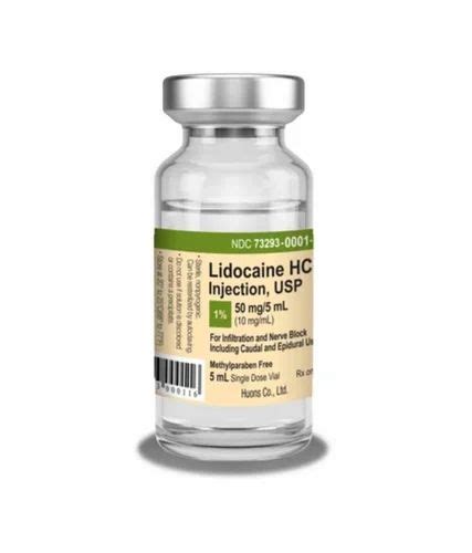 1 Lidocaine Hci Injection Usp 500mg 50ml 10mg Ml 51 Off