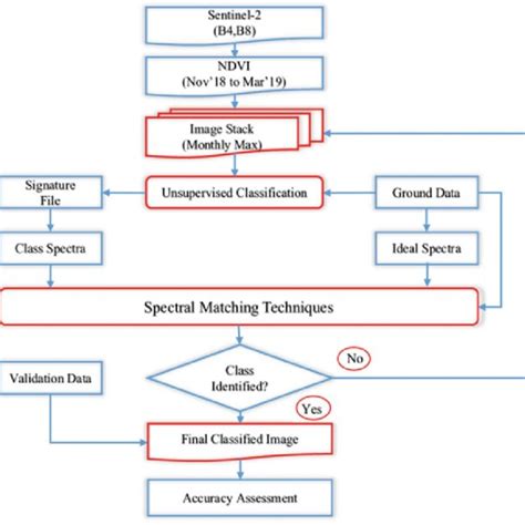 flow chart showing methodology used in gee for crop classification and