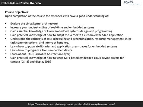 PPT Embedded Linux System Overview Tonex Training PowerPoint Presentation ID