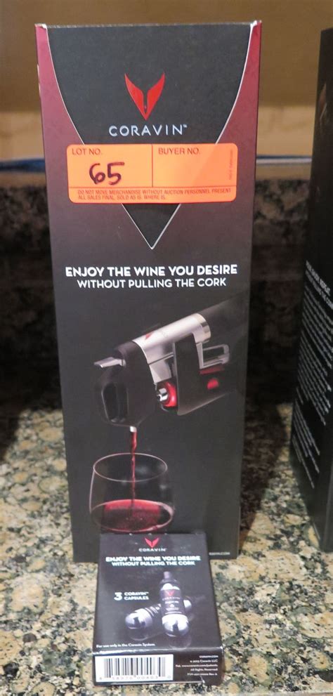 Coravin Wine Bottle Opener And Preservation System And 1 Box Capsules
