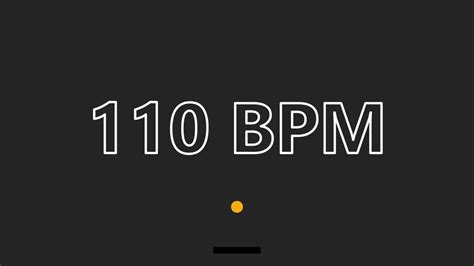110 Bpm Metronome Youtube
