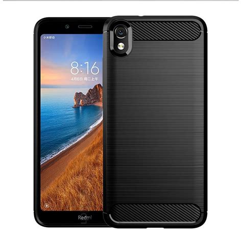 Xiaomi Redmi A Casing Armor Carbon Fiber TPU Soft Silicone Back Cover Redmi A A Phone Case