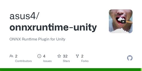 Issues · Asus4onnxruntime Unity · Github