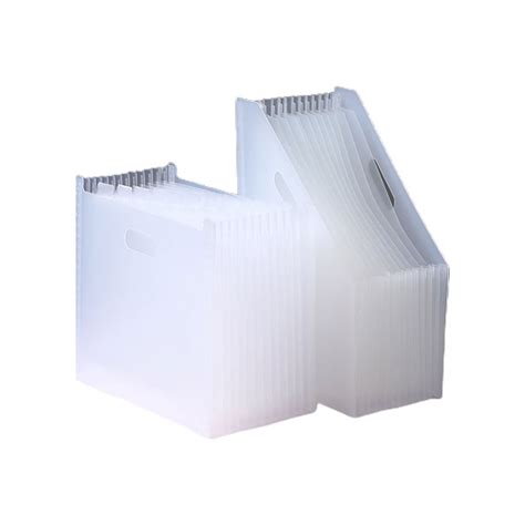 Milue 2pcs Expandable Accordion Folder A4 File Folder With Handles For