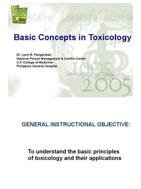 Basic Concept On Toxicology Pdf Toxicity Toxicology
