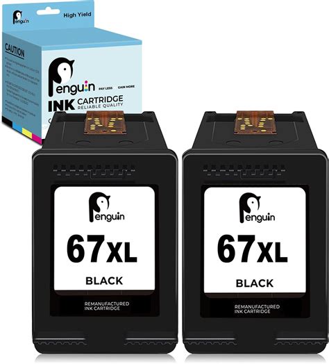 Amazon Com 67XL Black Ink Cartridges Replacement For HP 67 XL 67XL Ink Cartridges Work With HP