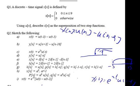 Solved Q1a Discrete Time Signal X N Is Defined By X N 1 0eng9 0 Course Hero