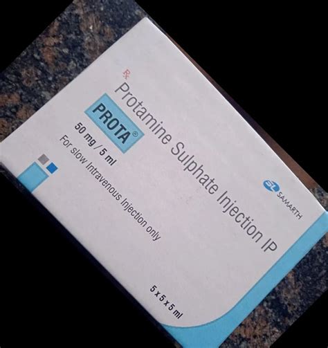 Protamine Sulphate Injection 0 8 Mg Ml At ₹ 50 Piece In Surat Id 2851856035762