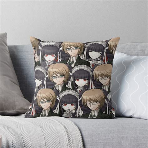 Celestia Ludenberg Byakuya Togami Throw Pillow For Sale By Raybound420 Redbubble