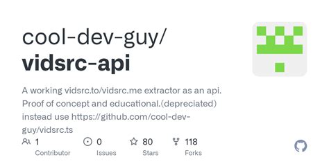 Github Cool Dev Guy Vidsrc Api A Working Vidsrc To Vidsrc Me Extractor As An Api Proof Of