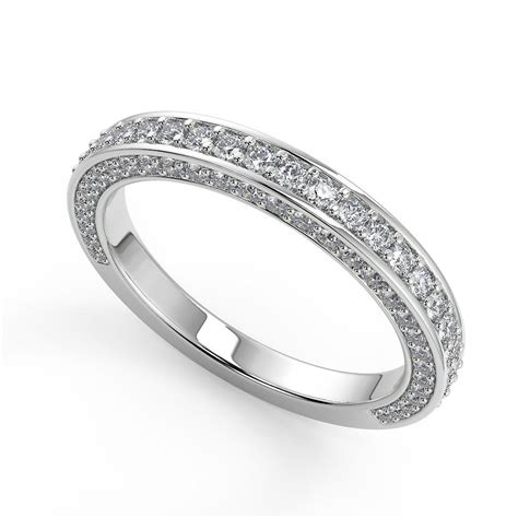 Miah Bar Set 3 Sided Pave Princess Cut Diamond Engagement Ring Nivetta