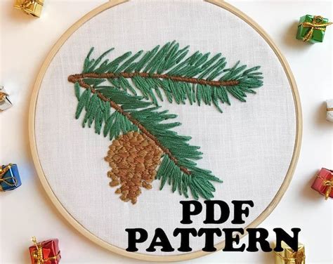 Pdf Pattern Beaded Pine Branch With Cones Seed Bead Weaving Tutorial