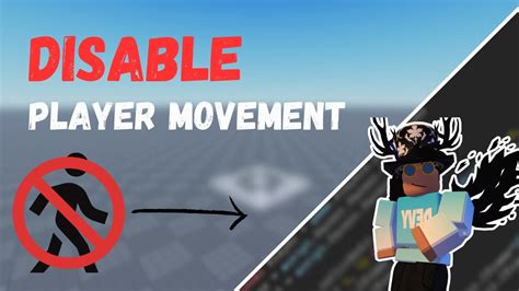 How To Disable Player Movement In Roblox Studio Youtube