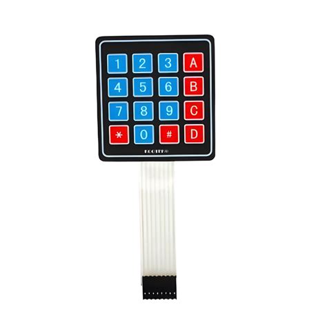 Interface 4×4 Membrane Keypad With Arduino Oceanlabz