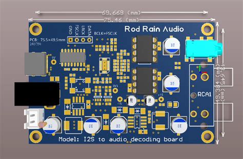 Ready Stock Supply 1pcs Es9038 I2s Decoding Board Dac Bluetooth