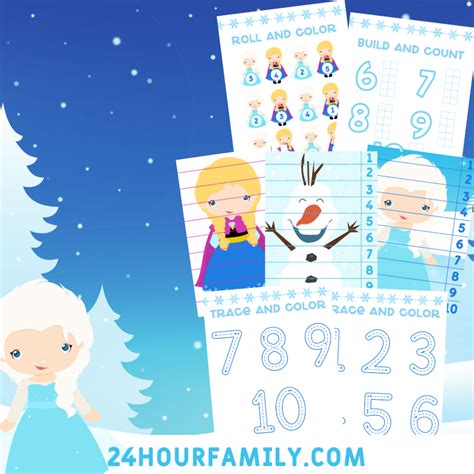 Frozen Printable Activities Math