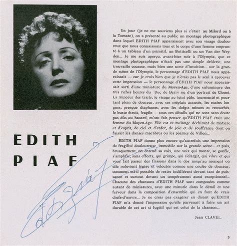Music Edith Piaf Images Psa Autographfacts℠