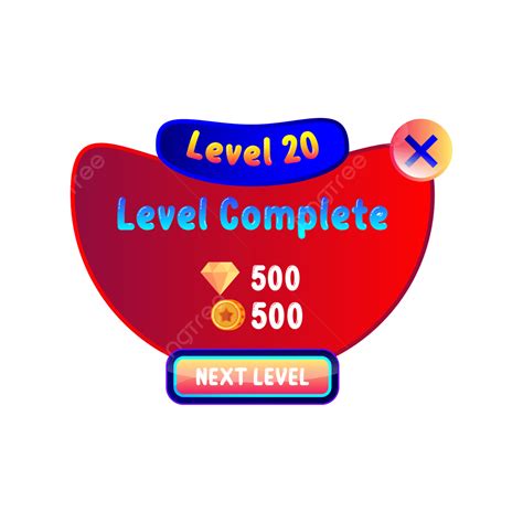 Space Game Level Complete Interface Panels Ui Game Level Ui Game Level Interface Panels Png