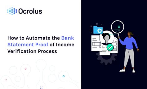 How To Automate The Bank Statement Proof Of Income Verification Process Ocrolus
