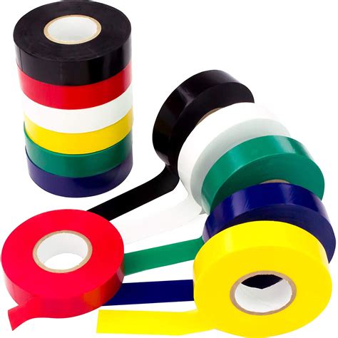 Buy Weather Resistant Colored Electrical Tape Jumbo Roll Pack Color Code Your Electric